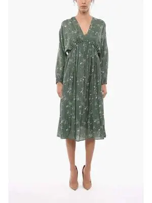 Samsøe Samsøe Gertrud Empire-style Maxi Dress - Green
