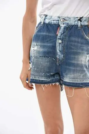 Dsquared2 High-rise Distressed Shorts