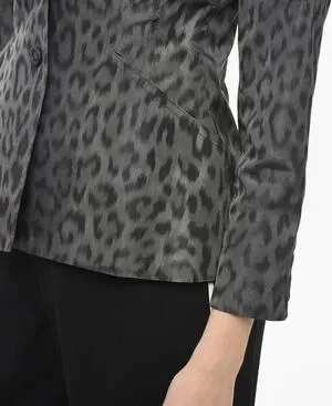 Dior Unlined Silk Blazer With Animalier Print