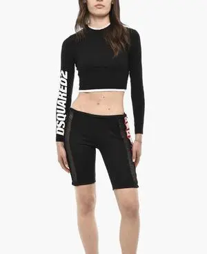 Dsquared2 Logo Band Biker Shorts