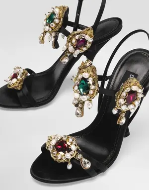 Dolce & Gabbana 105mm Embellished Stiletto Sandals