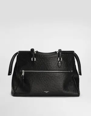 Dolce & Gabbana Vittoria Handbag In Ostrich Leather