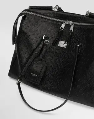 Dolce & Gabbana Vittoria Handbag In Ostrich Leather