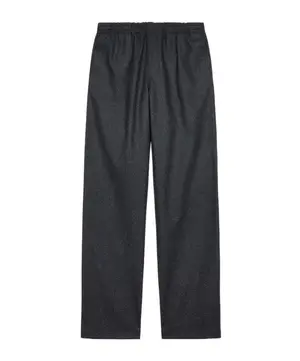 TOD'S Trousers In Flannel With Drawstring - Black