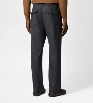 TOD'S Trousers In Flannel With Drawstring