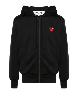 Comme Des Garçons Long-sleeve Hoodie - Black