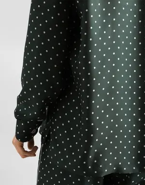 Dolce & Gabbana Polka-dot-print Silk Twill Hawaii Shirt
