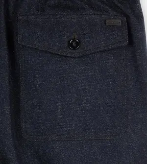 TOD'S Trousers In Wool Denim With Drawstring