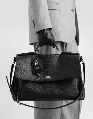 Dolce & Gabbana My Sicily Ostrich Leather Handbag