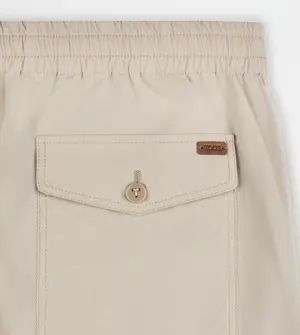 TOD'S Trousers In Technical Cotton With Drawstring