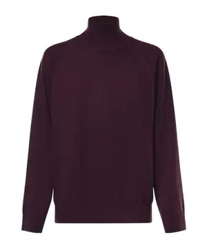 OTTOD'AME Turtleneck Knit Jumper - Black