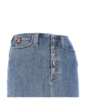 DONDUP Button-fastening Denim Skirt