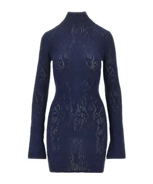 DONDUP Long-sleeve Mini Dress - Blue