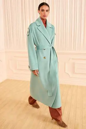 Ulla Johnson Solane Belted Trench Coat - Juniper