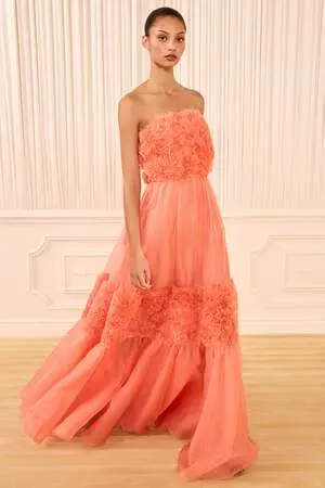 Ulla Johnson Blythe Strapless Ruffled Gown