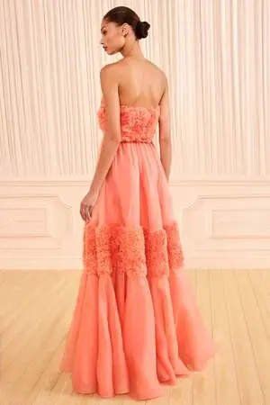 Ulla Johnson Blythe Strapless Ruffled Gown