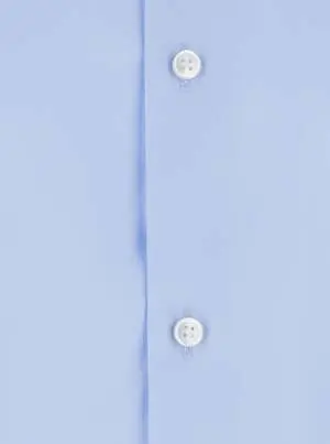 BOSS Hank' Light Shirt With Classic Collar And Curved Hem In Cotton For