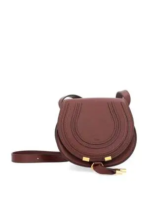 Chloé Marcie Grained Leather Shoulder Bag - Brown
