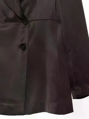 Liviana Conti Double-breasted Satin Blazer
