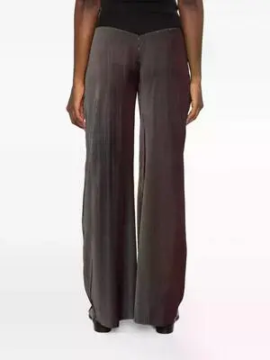 MACRON Elanor Plissé-effect Logo-patch Trousers