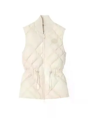 Burberry Check-stitch Nylon Devonside Gilet - Neutrals