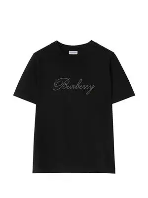 Burberry Logo Cotton T-shirt - Black