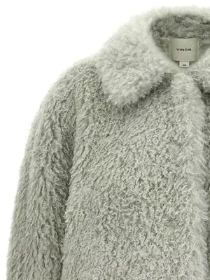 Vince Cropped Curly-texture Jacket