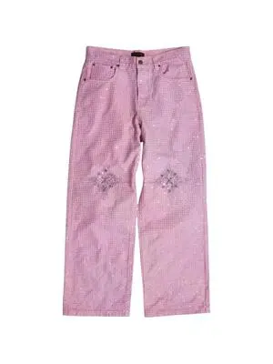 BIRTH OF ROYAL CHILD 20k Stellar Diamond Loose-fit Jeans - Pink