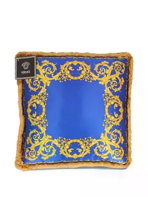 Versace Barocco-print Fringed Cushion