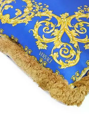 Versace Barocco-print Fringed Cushion