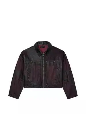 PURPLE BRAND Patent-finish Cotton Jacket - Red