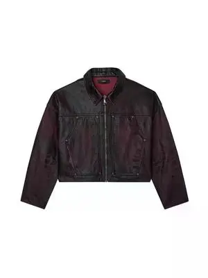 PURPLE BRAND Patent-finish Cotton Jacket
