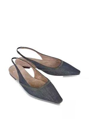 Brunello Cucinelli Pointed-toe Slingback Pumps