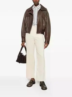 DUNST Corduroy Straight-leg Trousers
