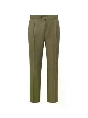 FRANZESE COLLECTION Stefano De Martino Jacquard Trousers - Green