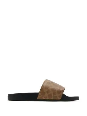 COACH Pool Slide In Signature Canvas