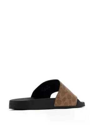 COACH Pool Slide In Signature Canvas