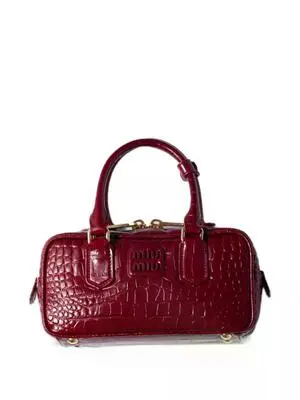 Miu Miu Arcadie Crocodile Embossed Calfskin Bag