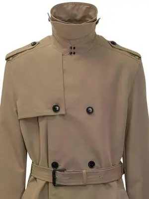 BOSS Cotton-blend Gabardine Trench Coat