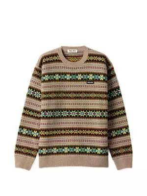 Miu Miu Wool Sweater - Neutrals
