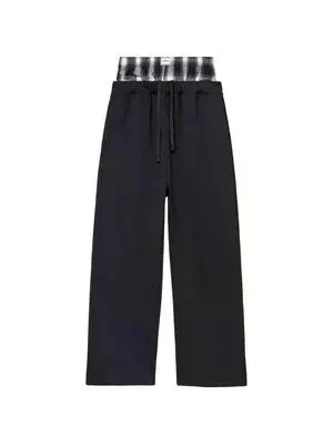 PURPLE BRAND Double-waistband Track Pants - Black