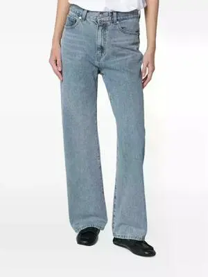 DUNST Wide-leg Jeans - Blue