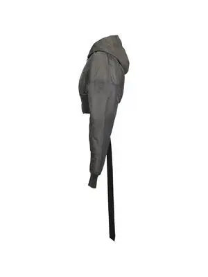 Rick Owens Hooded Cropped Flight Jacket