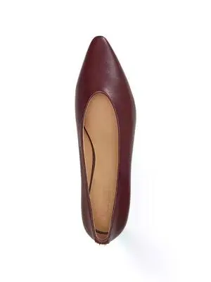 Ralph Lauren Audri Pointed-toe Leather Ballet Flats