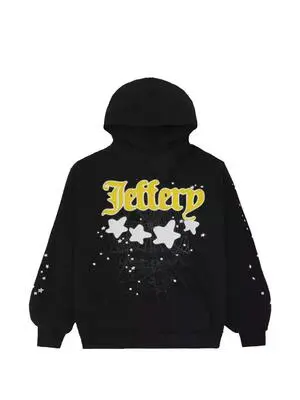 SP5DER Jeffery Graphic-print Hoodie - Black