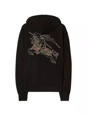 Burberry Check B Motif Cotton Zip Hoodie