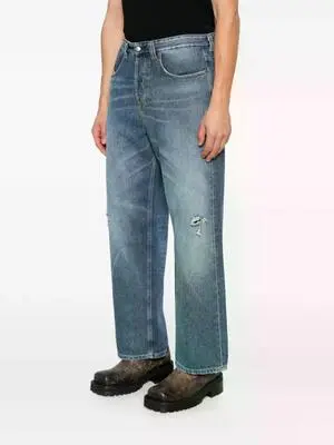 DIESEL® 2001 D-macro Distressed Straight-leg Jeans