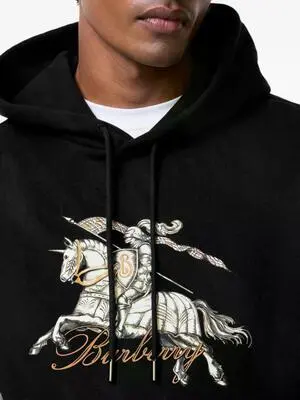 Burberry Etched Knight Cotton Hoodie