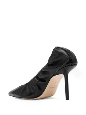 Studio Amelia Rhodes Ruched Leather Pumps