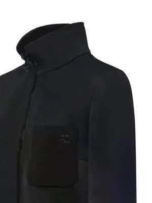 COURREGES Zipped 1-pocket Twill Top